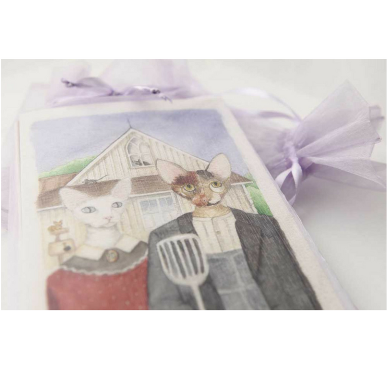 Devon Rex Notecards Featuring Original Devon Rex Art | Planet Devon